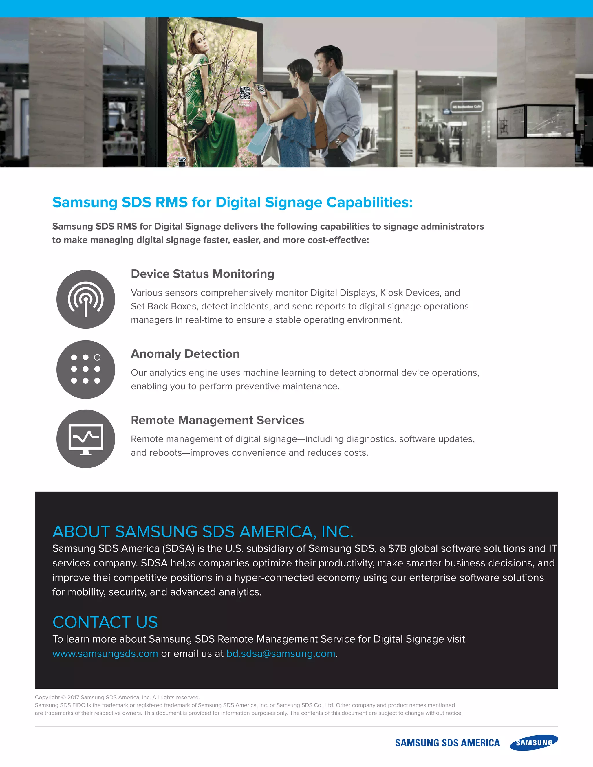 Samsung SDS Remote Management Service for Digital Signage | PDF ...