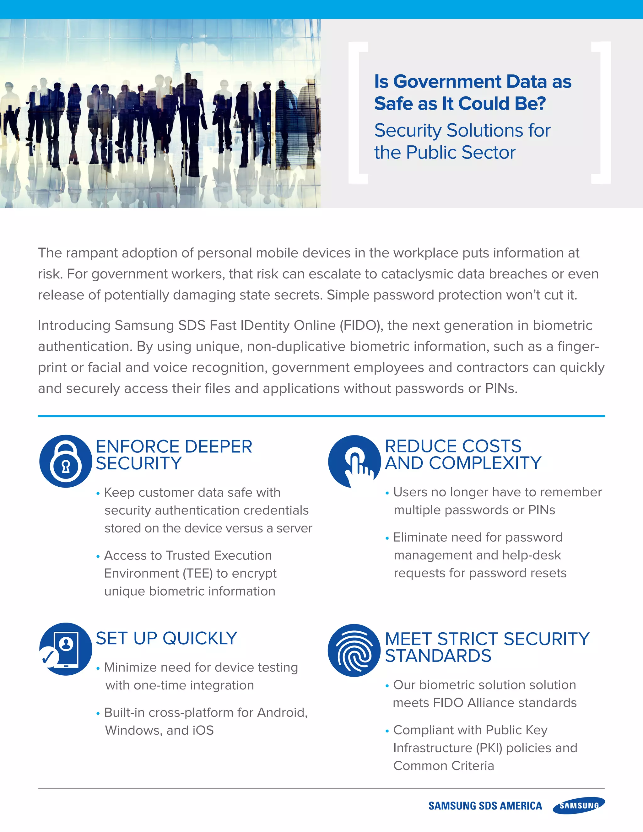 Samsung SDS FIDO for Government | PDF