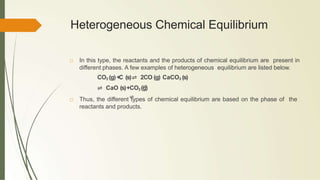 Brief concepts of chemical equilibrium | PPT
