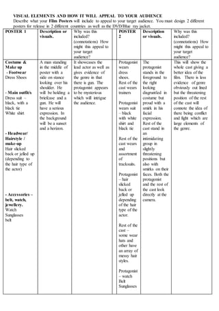 Brief 3 film marketing planning table | PDF