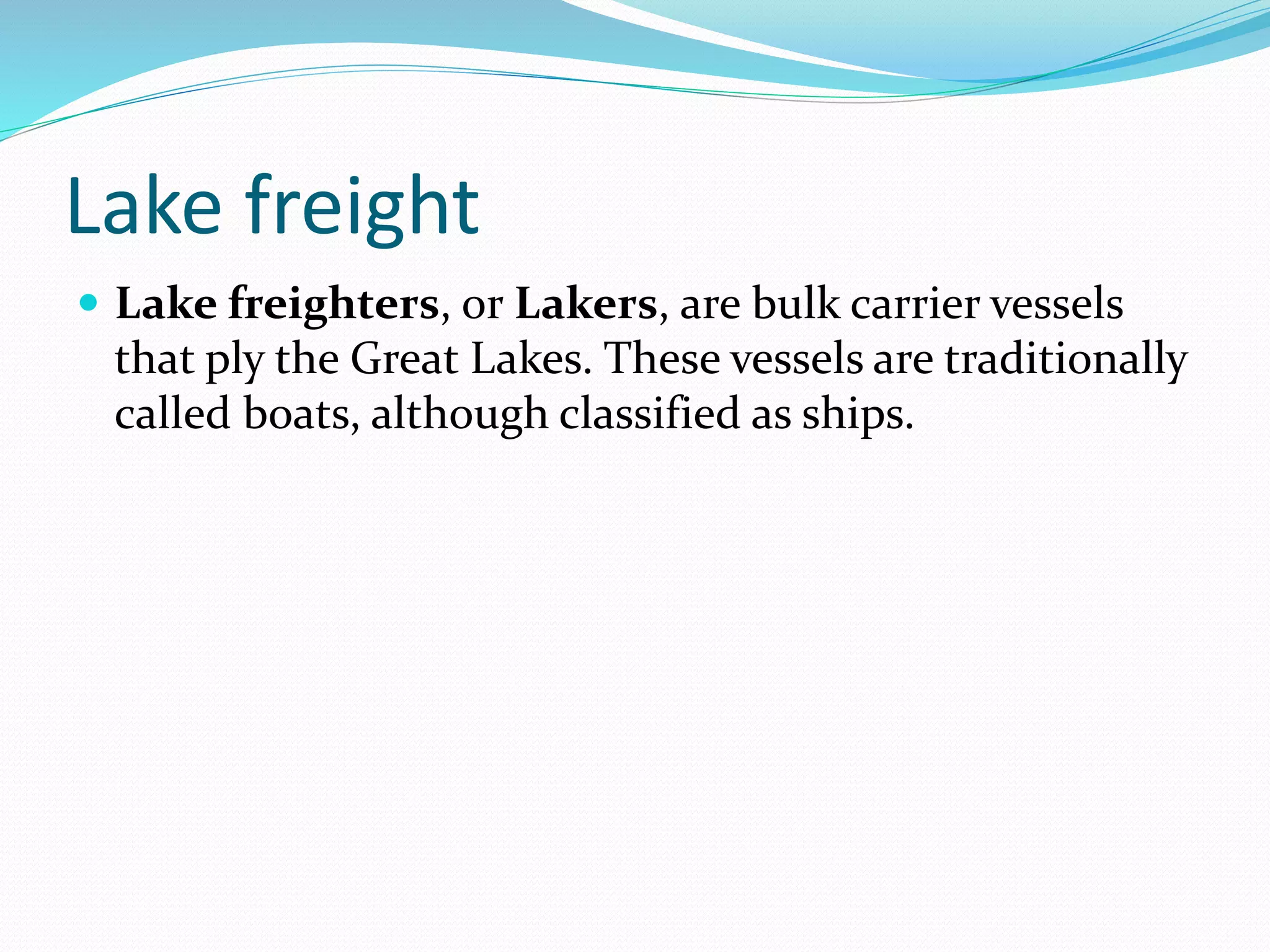 Cargo handling facilities (sea ways) | PPTX