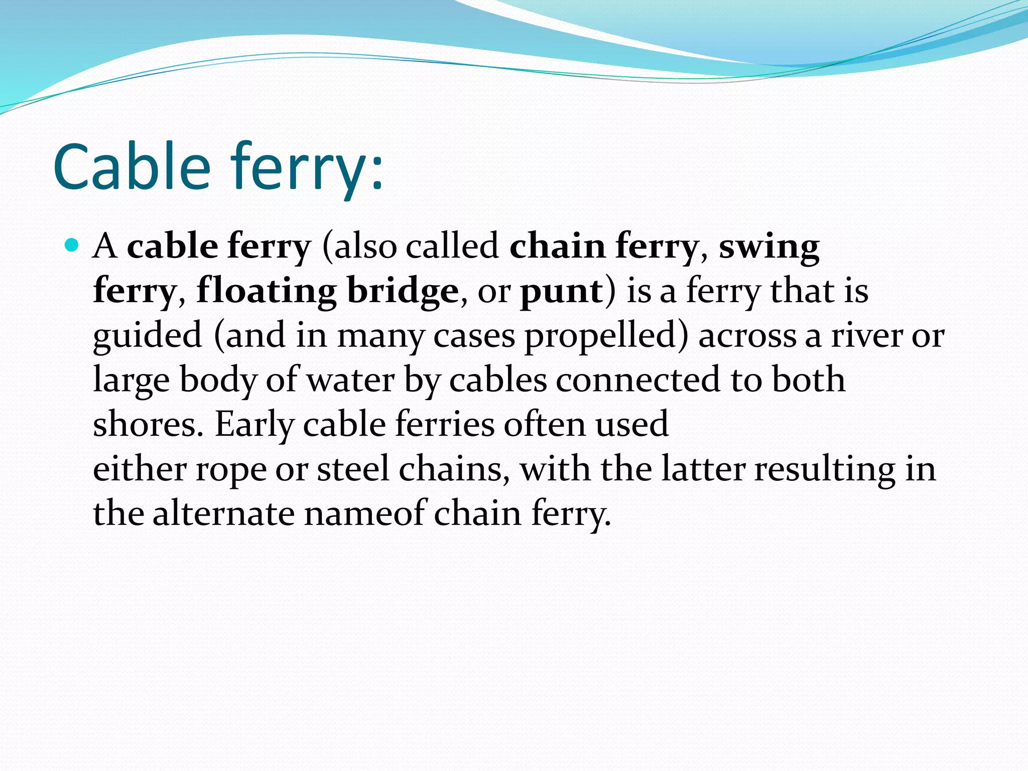 Cargo handling facilities (sea ways) | PPTX