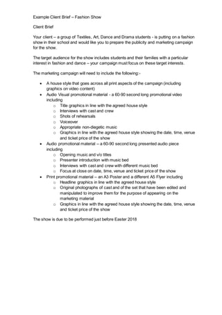 Brief analysis | DOCX | Television | Entertainment