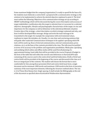 Brief and elaboration and presentation.docx | Business | Business and ...