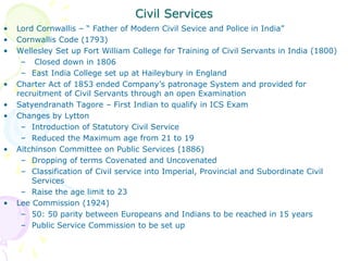 Brief aspects of british rule | PPT