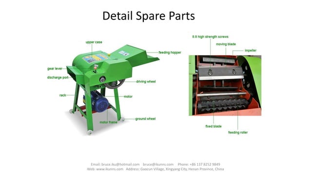 Animal Feeding Small Scale Chaff Cutter in China | PPT