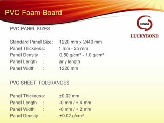 Aluminum Composite Panel and PVC foam board | PPT