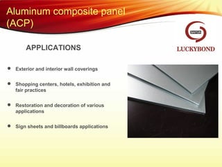 Aluminum Composite Panel and PVC foam board | PPT