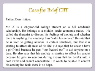 Brief CBT & Case Presentation | PPTX