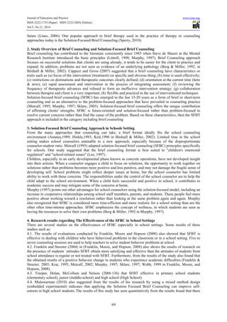 Brief counseling in schools | PDF