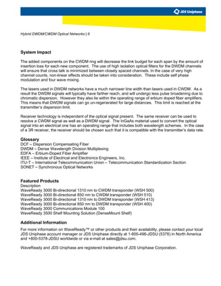 Brief cwdm dwdm | PDF