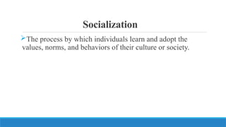 Brief Definitions Of key Sociology Topics | PPT