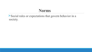 Brief Definitions Of key Sociology Topics | PPTX