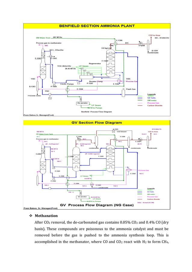 Brief desccription of ammonia & urea plants with revamp | PDF