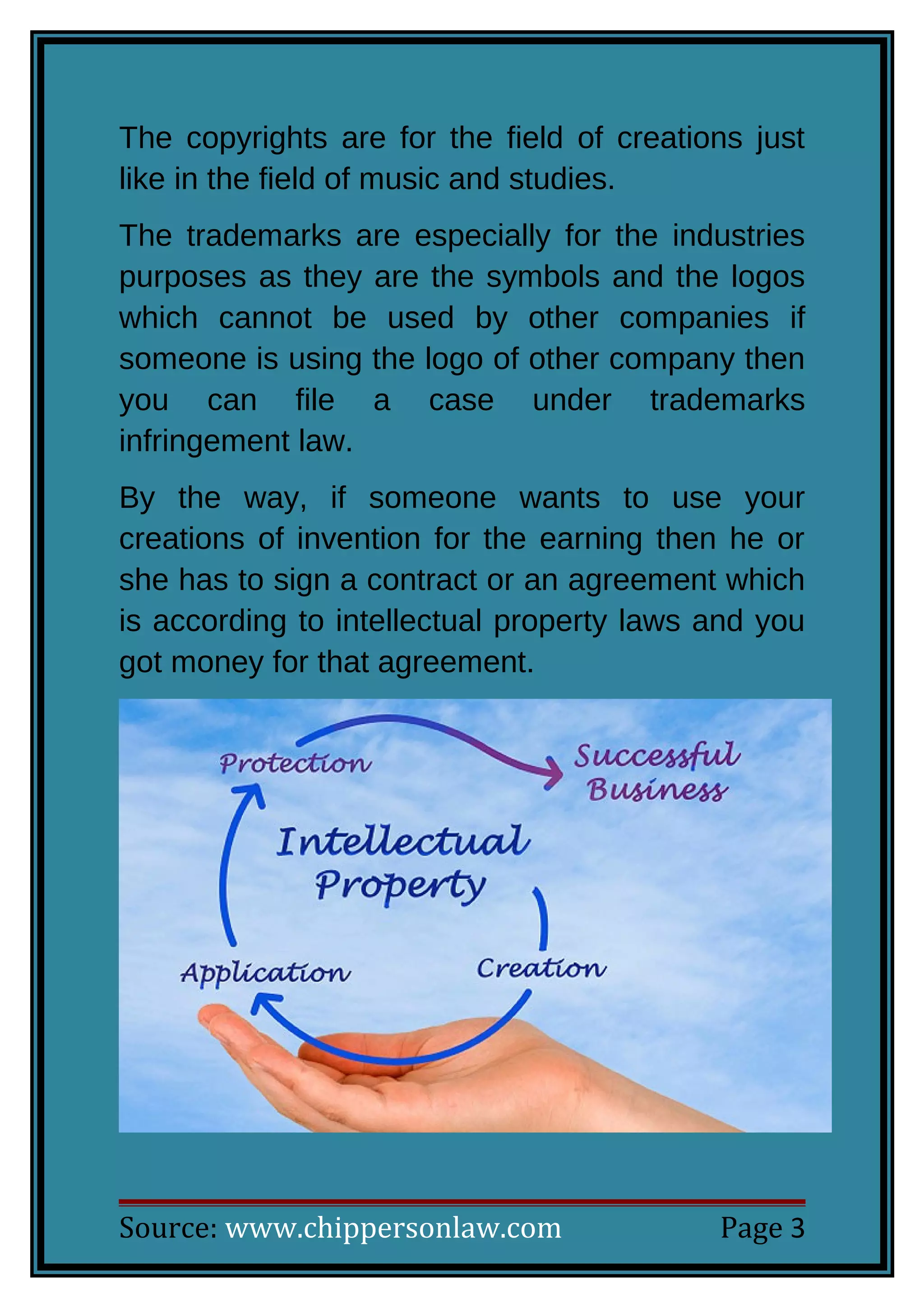 Brief description of intellectual properties rights | PDF