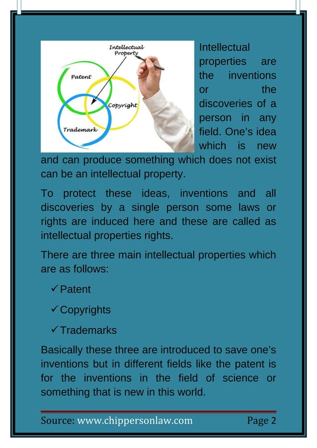 Brief description of intellectual properties rights | PDF