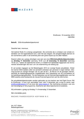 Brief dga actualiteitenbijeenkomst | PDF