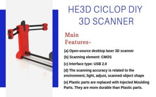 Brief Explanation Of Top 5 Affordable 3D Printers From He3D | PPTX