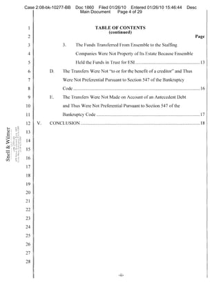 Brief In defense of Preference claims by trustee | PDF