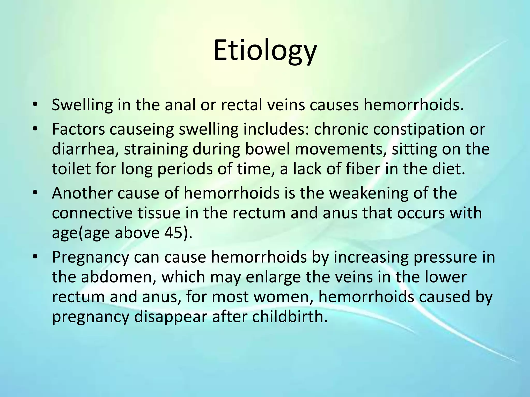 quick review on hemorrhoids | PPTX