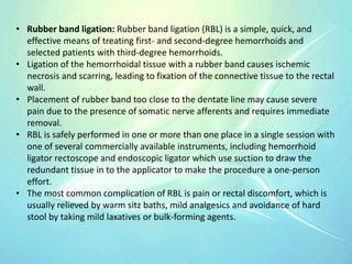 quick review on hemorrhoids | PPTX | Digestive Disorders | Diseases and ...