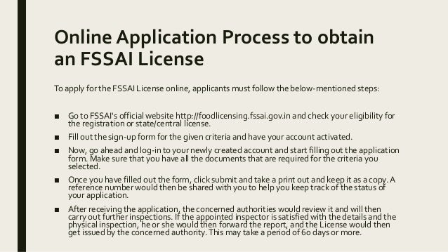 Brief guide on food license online registration - How to apply for FSSAI via Sulekha.com