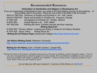 Brief guide to beginning Art History Research | PPT