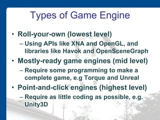 A Brief Guide to Game Engines | PPT