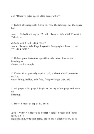 Brief Guide to MLA Document Format Sample essay adapted.docx