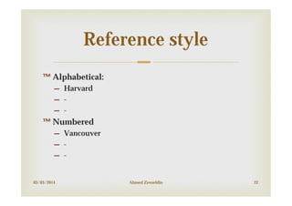 Brief guide to referencing | PPT