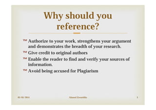 Brief guide to referencing | PPT