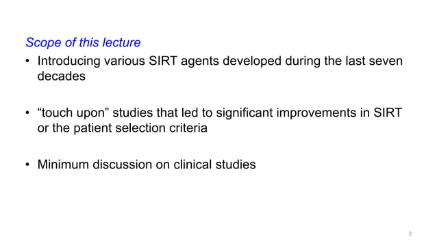 Brief history and current status of sirt agents | PDF | Cancer ...
