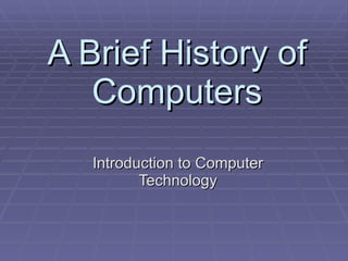 Brief history computing | PPT