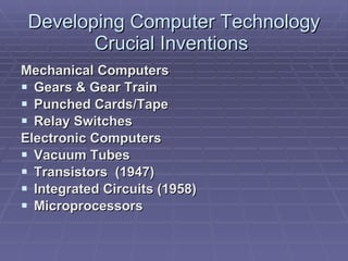 Brief history computing | PPT