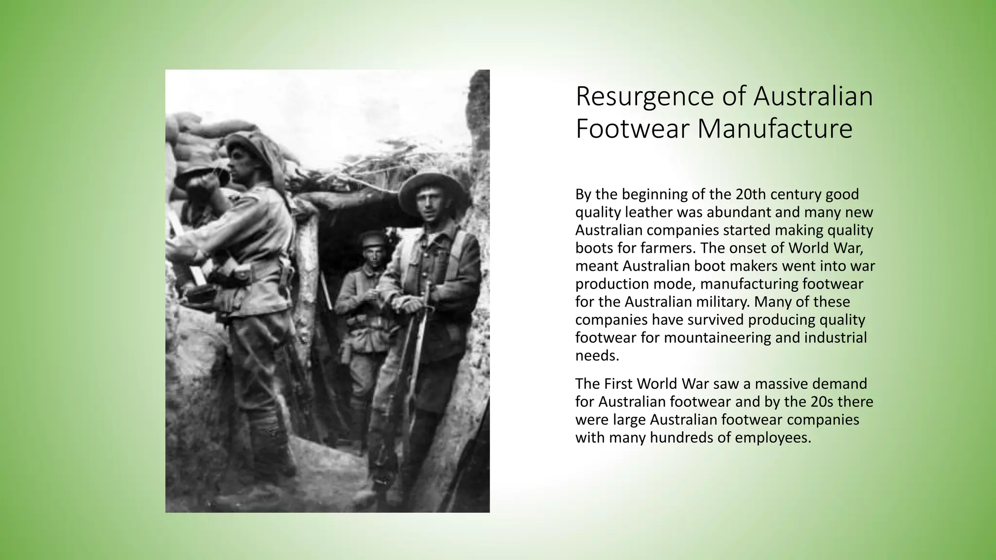 Brief history of Australian Shoes | PPTX