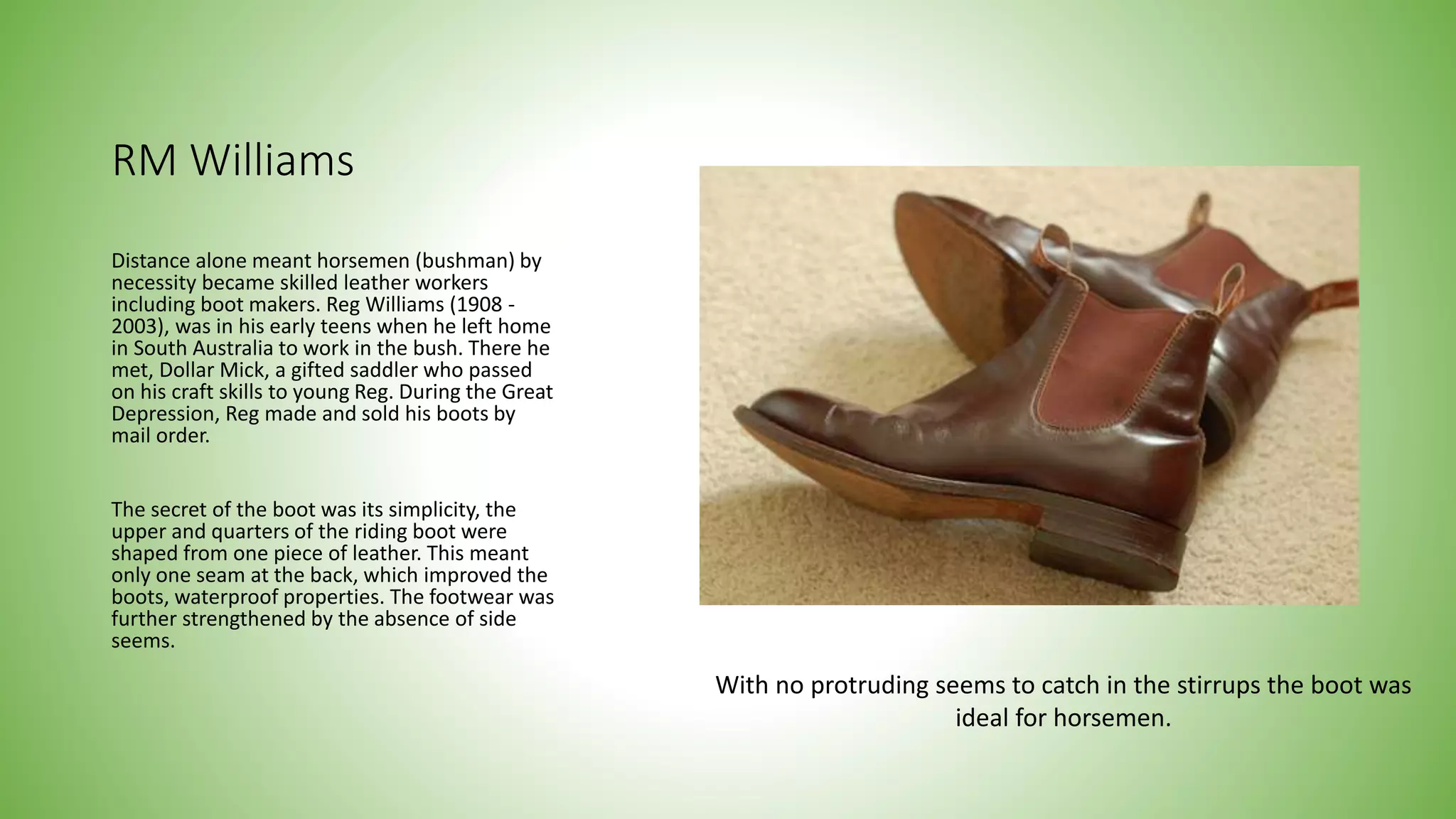 Brief history of Australian Shoes | PPTX