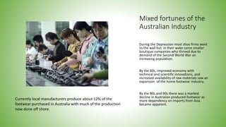 Brief history of Australian Shoes | PPTX