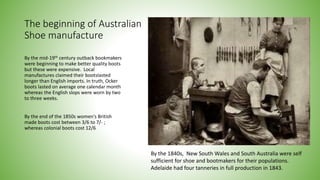 Brief history of Australian Shoes | PPTX