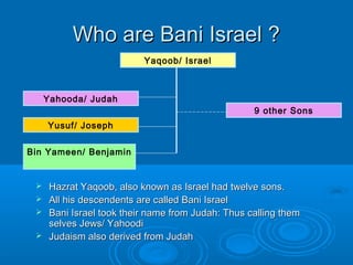 Brief History of Bani Israel | PPT