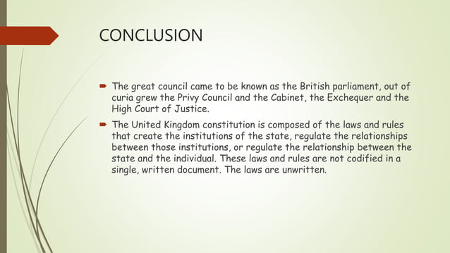 BRIEF HISTORY OF BRITISH CONSTITUTIONAL DEVELOPMENT.pptx | Law