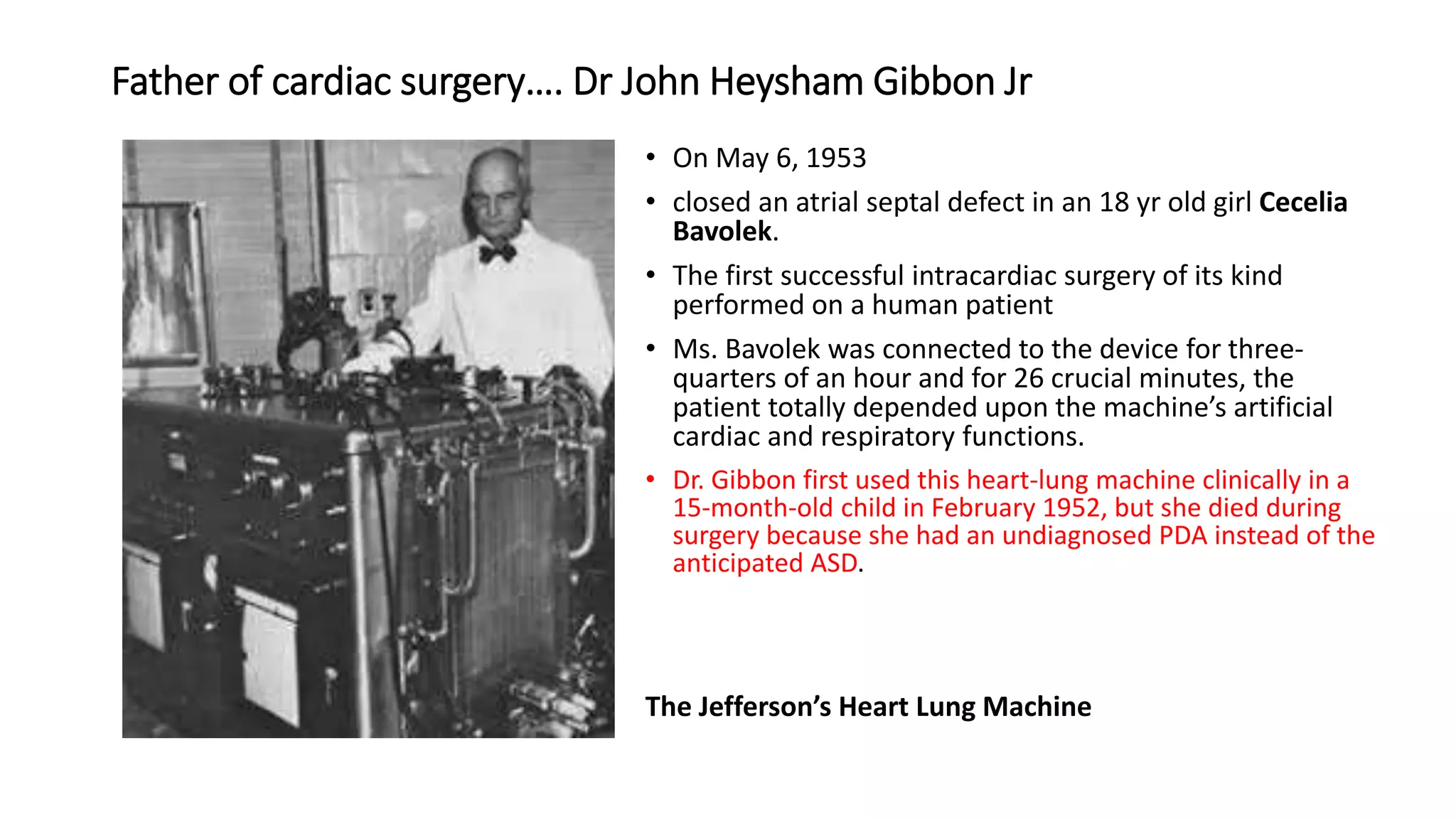 Brief history of cardiac surgery | PPTX