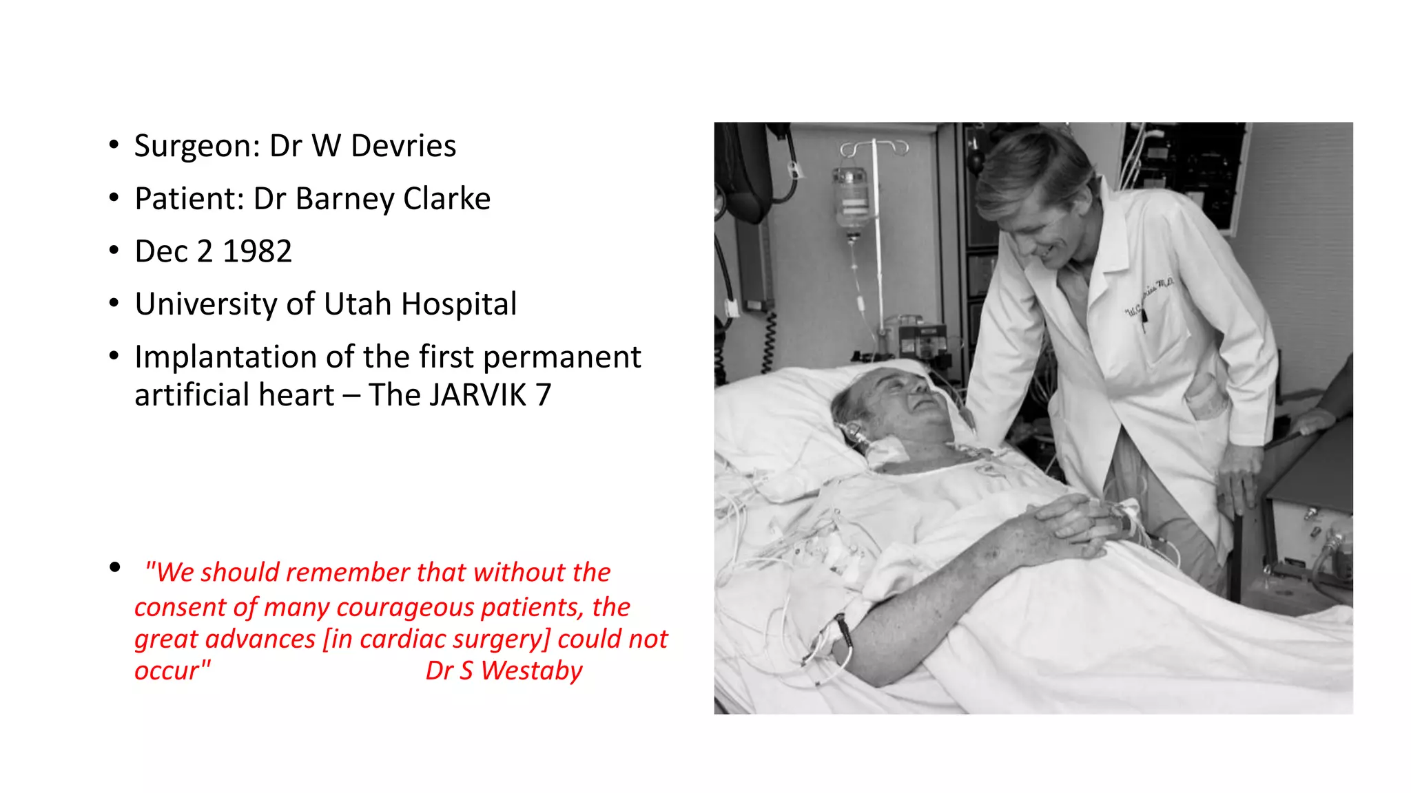 Brief history of cardiac surgery | PPTX