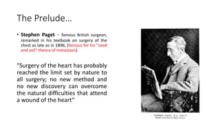 Brief history of cardiac surgery | PPTX | Heart and Cardiovascular ...
