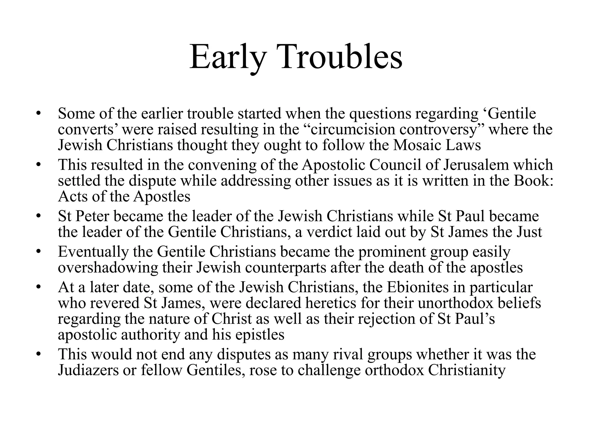 Brief History of Christianity: Division of the Church | PPTX