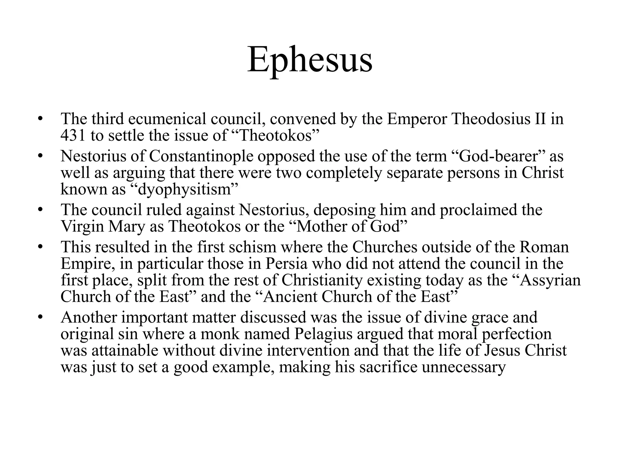 Brief History of Christianity: Division of the Church | PPTX