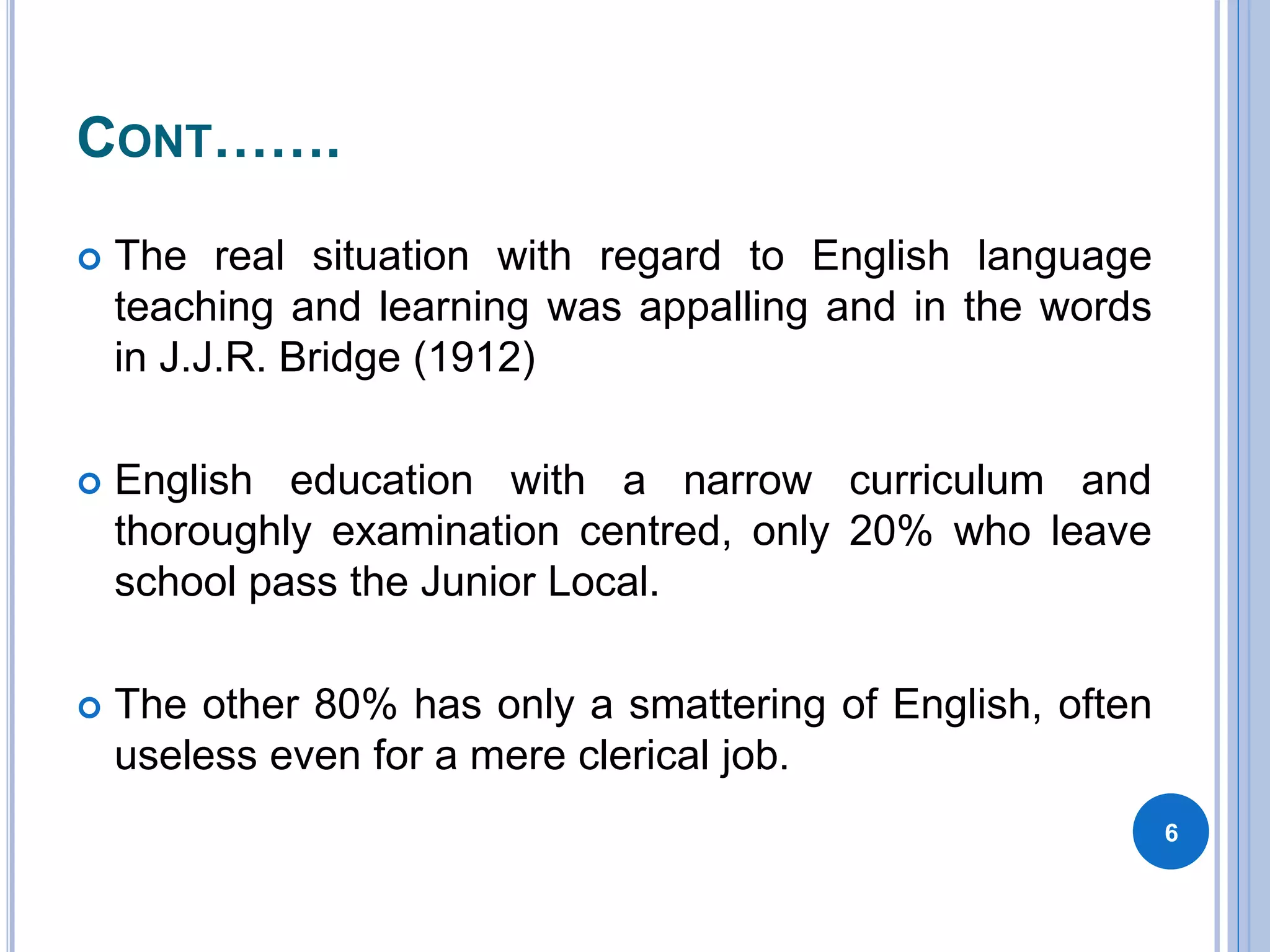 Brief history of english language in sri lanka new | PPTX