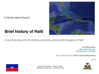 Brief History Of Haiti | PPT