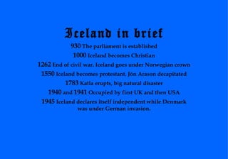 Brief history of iceland (modified) | PPT | Christianity | Religion ...