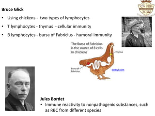 Brief history of immunology | PPTX