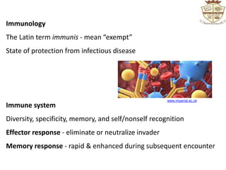 Brief history of immunology | PPTX
